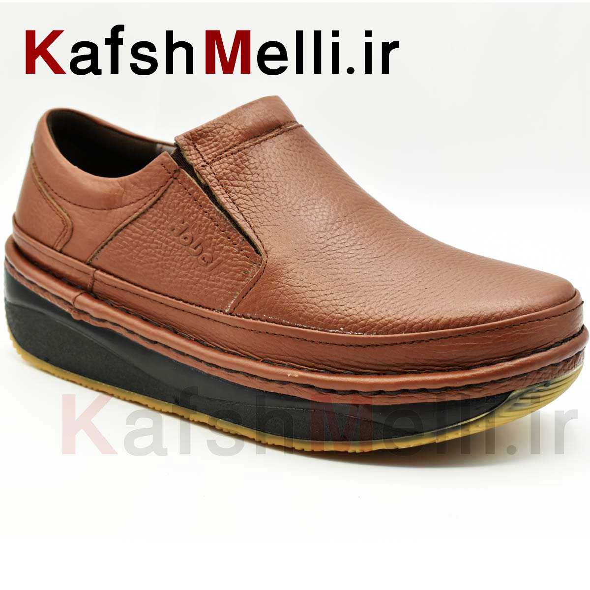کفش مردانه چرم قایقی مدل کشی - کفش ملی ( طرح جدید )